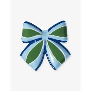 &KLEVERING Ribbon Glazed Ceramic Plate - Blue