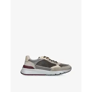 Brunello Cucinelli Contrast-panel Suede Trainers - Brown