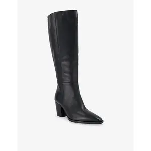 DUNE Tanners Leather Heeled Knee-high Boots