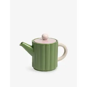 &KLEVERING Tube Stoneware Teapot - Green