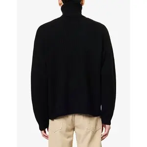 FRAME Half Zip Wool And Cashmere Sweater