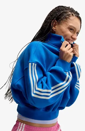 ADIDAS ORIGINALS 3-stripes Firebird Half Zip Sweatshirt
