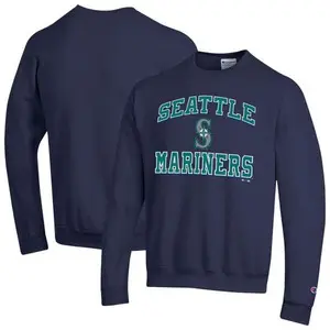 Champion Seattle Mariners Heart & Soul Powerblend Sweatshirt - Navy