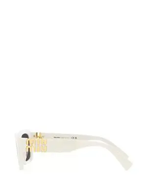 Miu Miu Logo-plaque Rectangle-frame Sunglasses