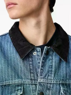 LEVI'S Munroe Pinstripe Corduroy-collar Trucker Jacket
