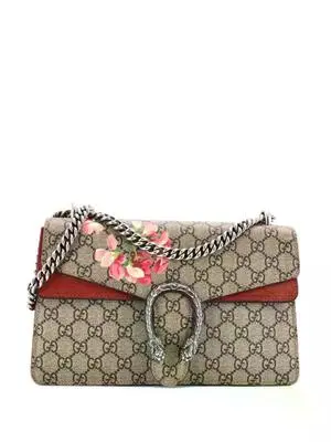 Gucci Dionysus Bag Blooms Print Gg Coated Canvas Small Shoulder Bag - Brown