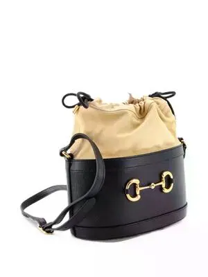 Gucci Horsebit 1955 Crossbody Bag Leather Small Bucket Bag