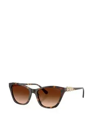 SWAROVSKI Crystal-embellished Cat-eye Frame Sunglasses - Brown