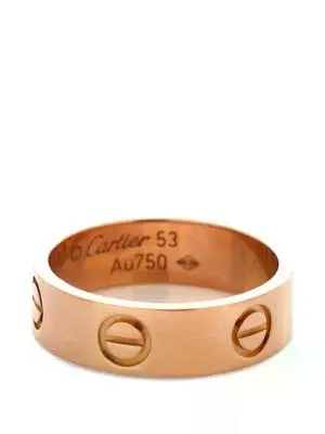 Cartier Love Band 18k Rose Gold Ring