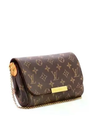 LOUIS VUITTON Favorite Handbag Monogram Canvas Pm Clutch Bag - Brown