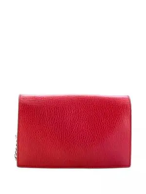 Gucci Interlocking Wallet On Chain Leather Crossbody Bag
