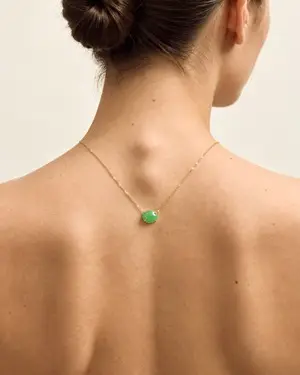 SEREE Atelier Orchard Jadeite Pendant Necklace