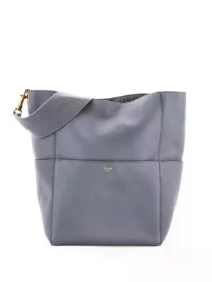 Celine Sangle Seau Bag Calfskin Large Shoulder Bag - Grey