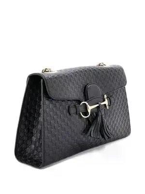 Gucci Emily Chain Flap Bag Microguccissima Leather Medium Shoulder Bag