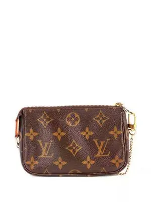 LOUIS VUITTON Pochette Accessoires Limited Edition Monogram Canvas Mini Clutch Bag