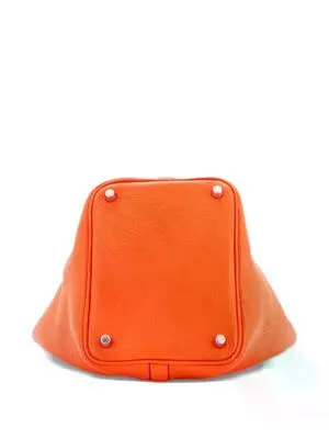 Hermès Picotin Lock Bag Clemence Pm Bucket Bag - Orange