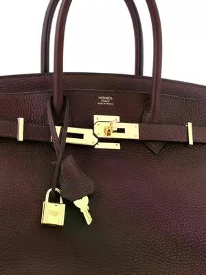 Hermès Birkin Handbag Havane Clemence With Gold Hardware 30 Tote Bag - Brown