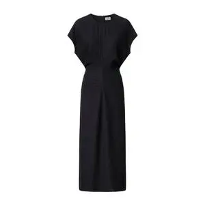 LONDON ATELIER BYPRODUCT Crinkled A Line Dress - Black