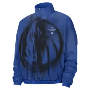 Nike Dallas Mavericks Standard Issue Woven Basketball Jacket - Blue