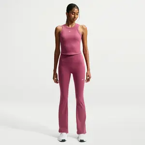 Nike One High-waisted Flared Leggings - Red