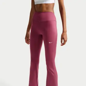 Nike One High-waisted Flared Leggings - Red