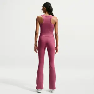 Nike One High-waisted Flared Leggings - Red