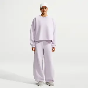 Nike 24.7 Impossiblysoft High-waisted Wide-leg Pants - Purple