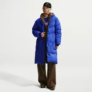 Nike Sportswear Swoosh Series Loose Storm-fit Hooded Down Parka - Blue