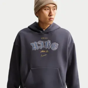 Nike Solo Fleece Pullover Hoodie - Grey
