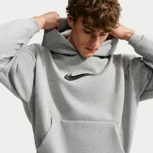 Nike Caitlin Clark Therma-fit Brushed Pullover Basketball Hoodie - Grey