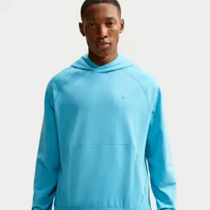 Nike Primary Nanoknit Dri-fit Uv Protection Pullover Performance Hoodie - Blue