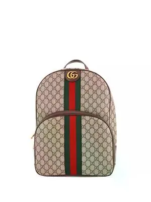 Gucci Ophidia Gg Coated Canvas Medium Backpack - Brown