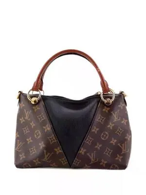LOUIS VUITTON V Monogram Canvas And Leather Bb Tote Bag