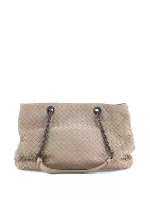 Bottega Veneta Double Chain Intrecciato Nappa Medium Tote Bag