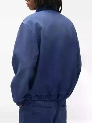 ARTE ANTWERP Arc Corduroy-collar Denim Jacket - Blue