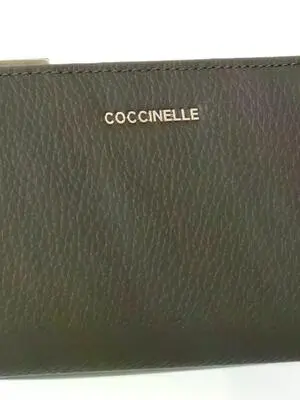 COCCINELLE Metallic Grained Leather Wallet