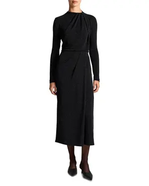 Vince Metallic Draped Skirt