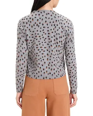 NIC+ZOE On The Dot Fitted Crewneck Cardigan