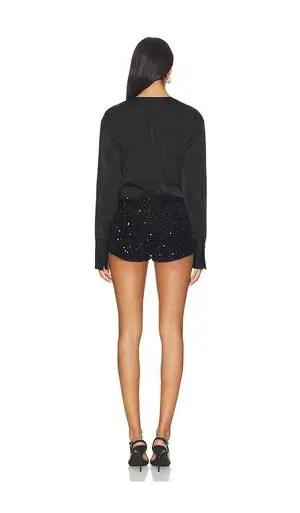 Superdown Serenity Long Sleeve Cowl Neck Romper