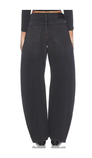 Free People X We The Free Golden Hour Low Rise Trouser In Black