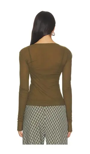 WAO Crew Neck Long Sleeve Tee