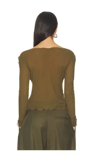 WAO Boat Neck Long Sleeve Tee
