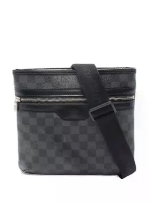 LOUIS VUITTON 2010 Thomas Damier Graphite Shoulder Bag - Black