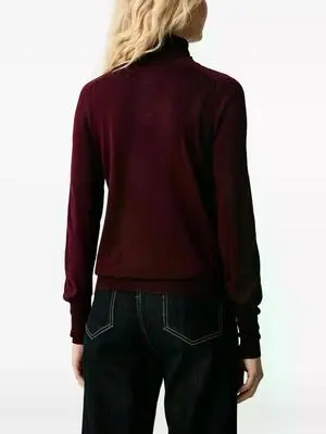 Luisa Spagnoli Manos Ribbed-knit Roll-neck Sweater