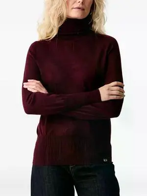 Luisa Spagnoli Manos Ribbed-knit Roll-neck Sweater