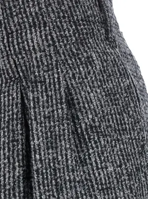 Emporio Armani Patterned Pleated Trousers
