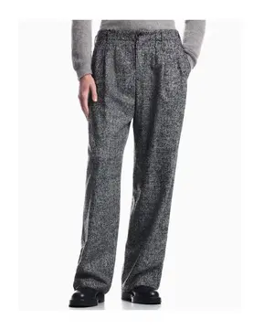 Emporio Armani Patterned Pleated Trousers