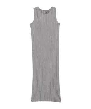 Issey Miyake Pleated Maxi Skirt - Grey