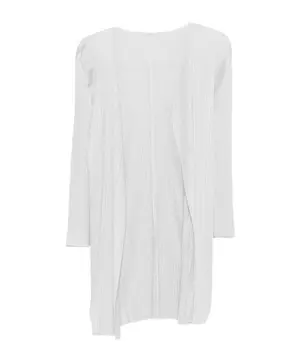 Issey Miyake Pleated Cardigan - Gray