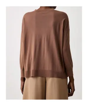Marella Ribbed-knit Crew-neck Sweater